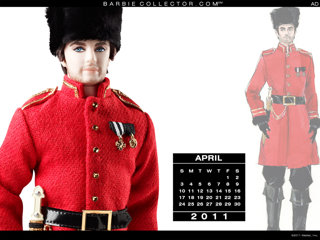 Desktop Calendar of Barbie Collector: April | Una vitrina llena de ...
