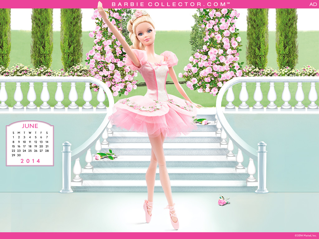 Desktop Calendar of Barbie Collector – Jun 2014 | Una vitrina llena de ...